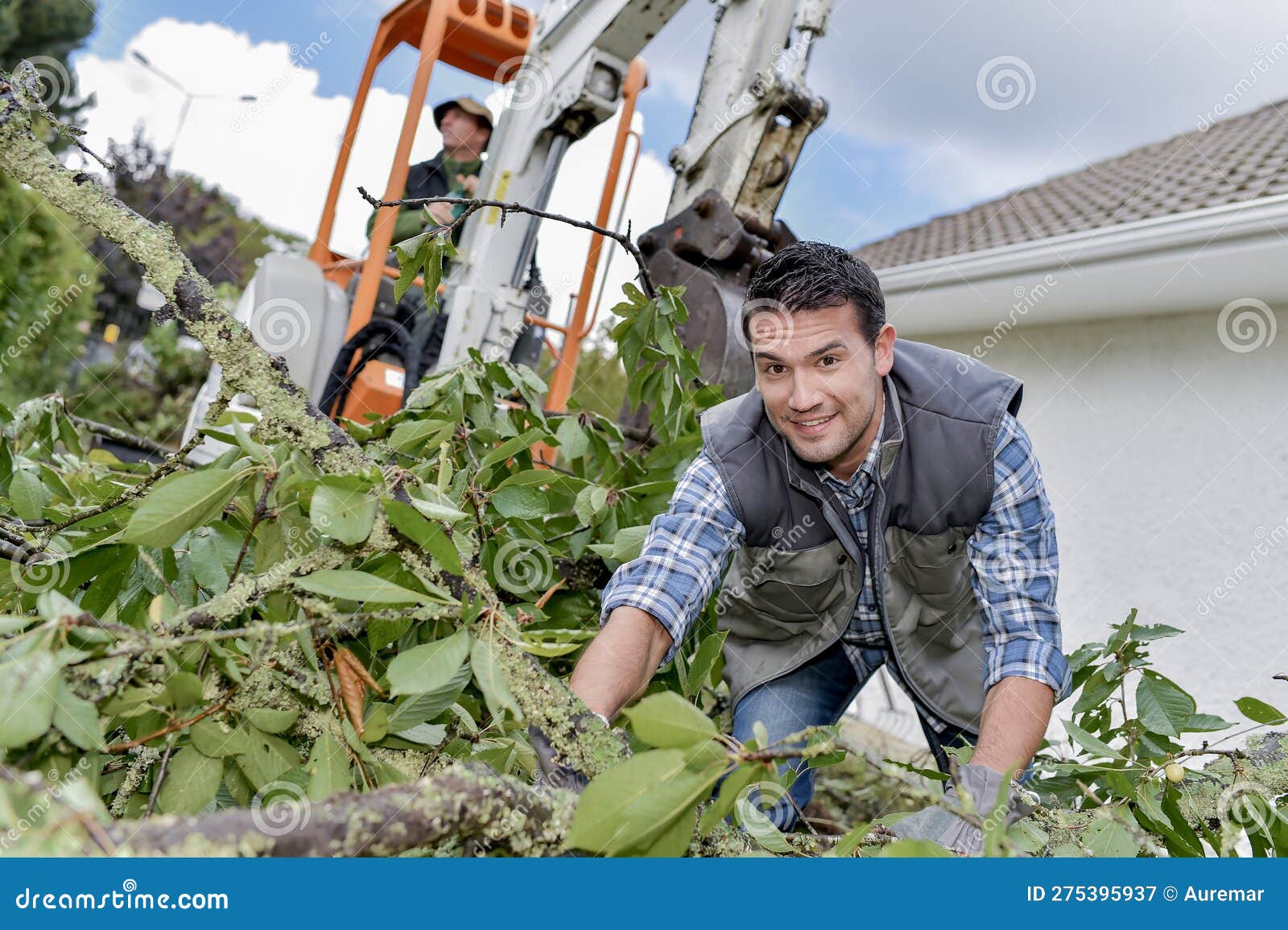 Male Worker Gardener Working Stock Image - Image of vocation, typhone ...