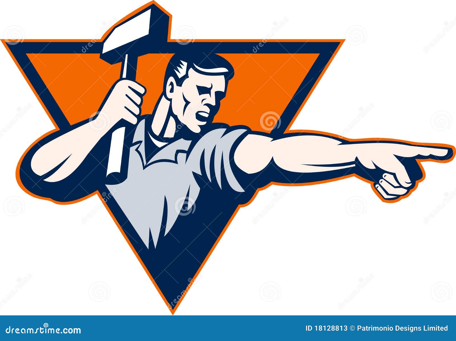 Male Worker In Uniform Laying Bricks Cartoon Vector | CartoonDealer.com ...