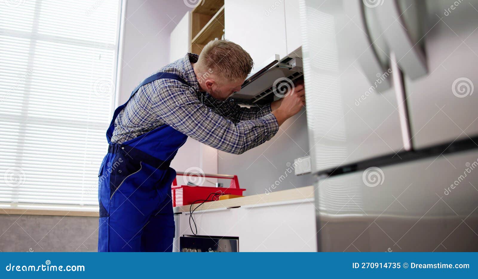 Multimeter In Hands Of Electrician Engineer In Electrical Cabinet ...