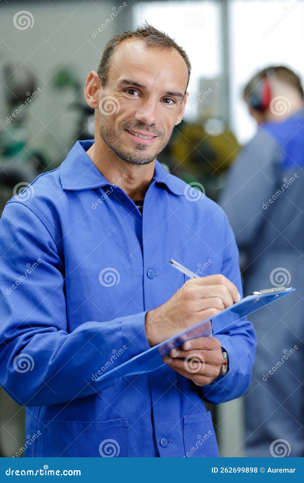Male Worker Supervisor Posing Stock Photo - Image of ethnic, tools ...