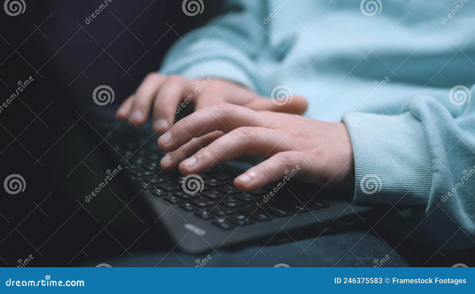 Male it Worker Typing on a Keyboard Stock Image - Image of danger ...