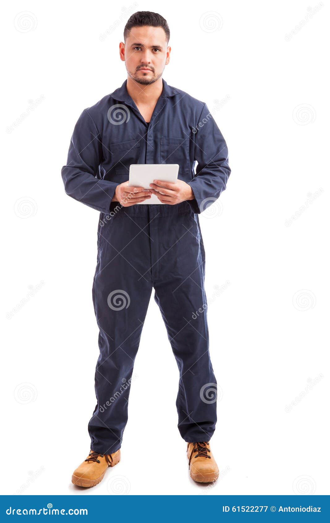 Male Worker Using Technology Stock Image - Image of people, service ...