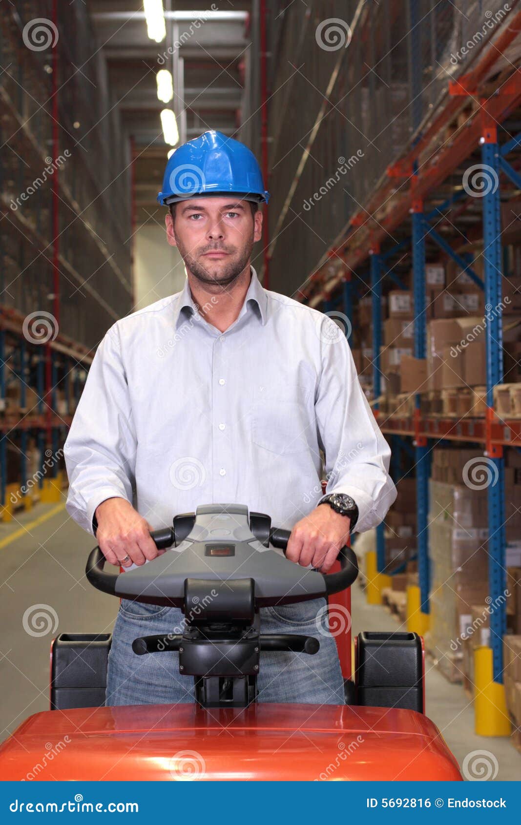 Male worker in warehouse stock photo. Image of logistical - 5692816