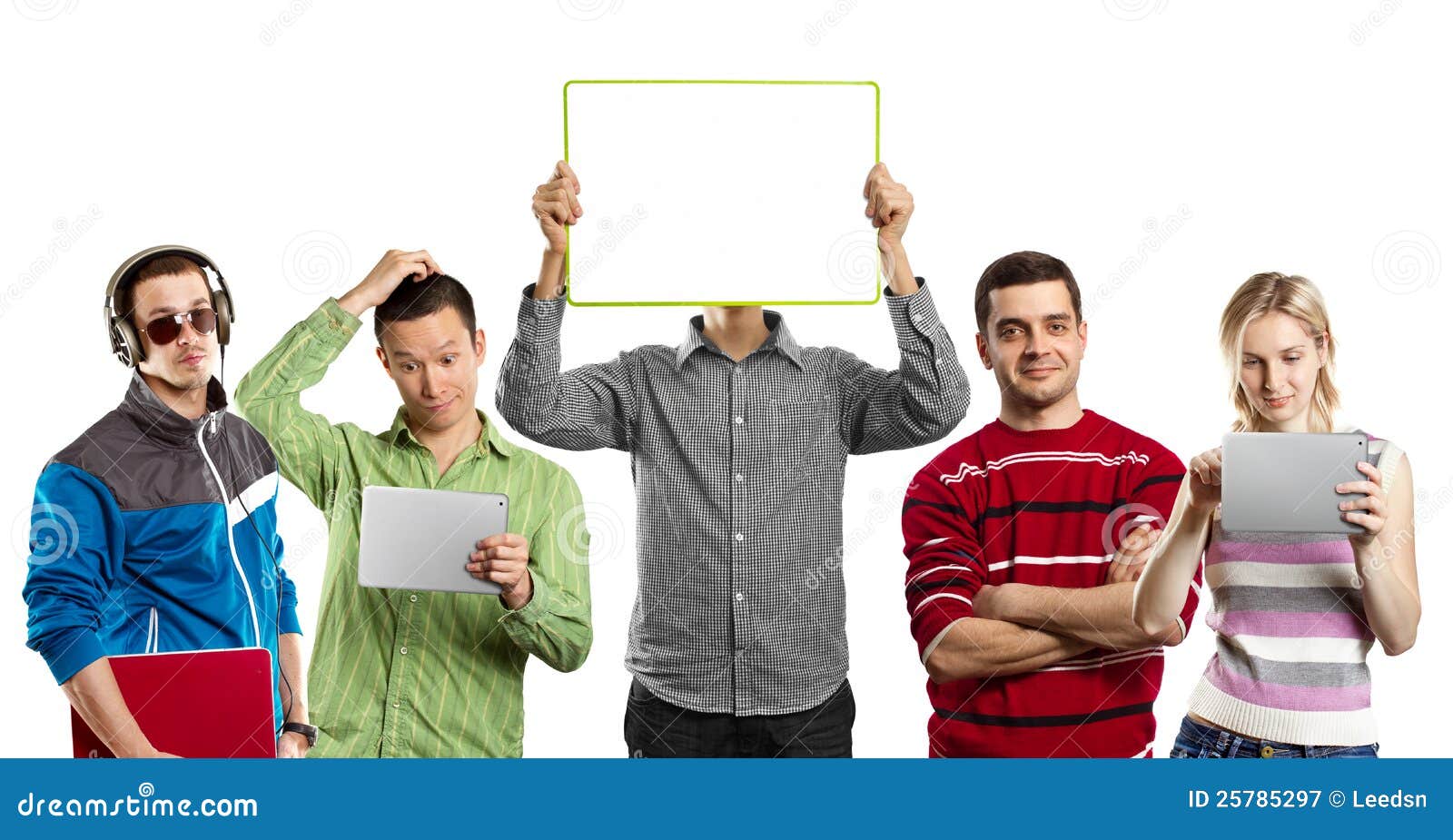 Male with Write Board in His Hands Stock Image - Image of business ...