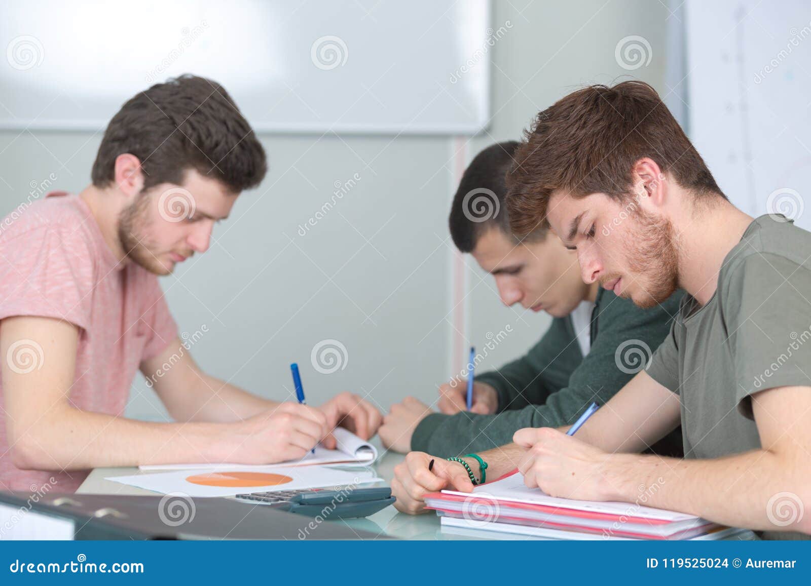 3 Male Young Students Studying Together Stock Photo - Image of ... 3 Male Young Students Studying Together Stock Photo - Image of ...