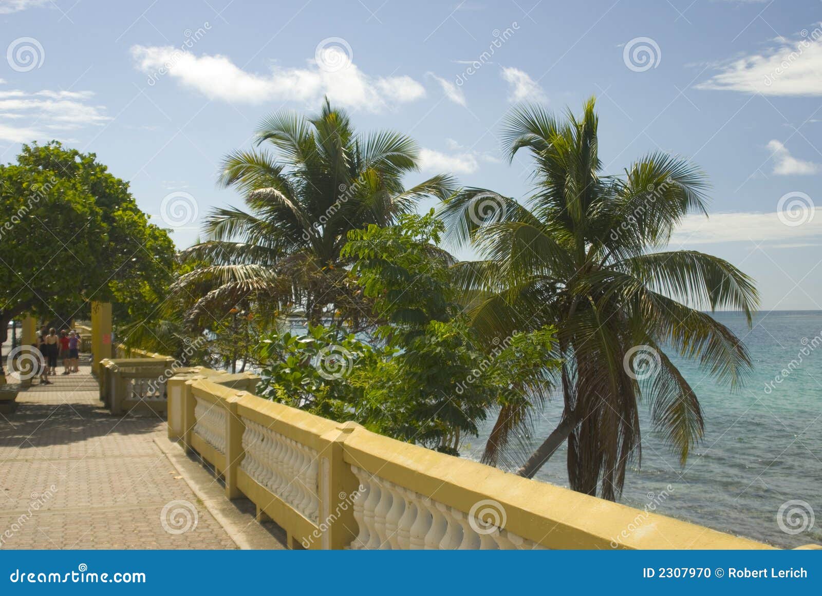 Malecon Promenade on Vieques Stock Photo - Image of blue, concrete: 2307970