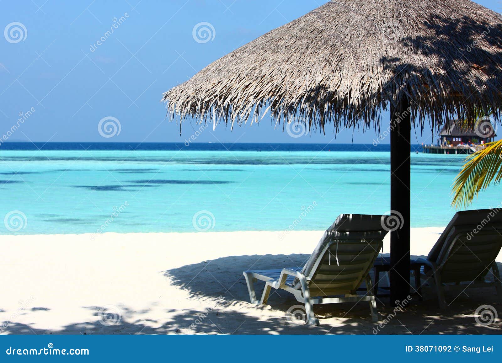 Malediven-Strand stockfoto. Bild von landschaft, luxus - 38071092