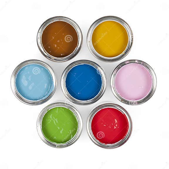 Malen Sie Dosen stockfoto. Bild von farbe, rosa, lack - 21100498