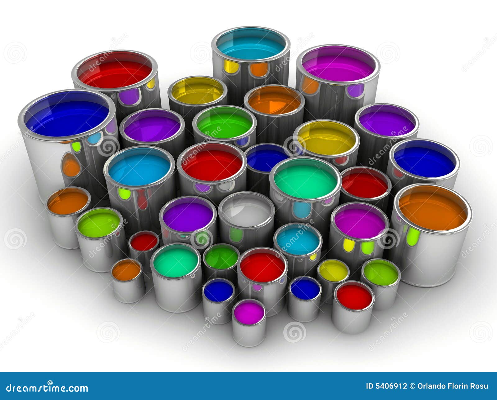 Malen Sie Dosen 3 stock abbildung. Illustration von dosen - 5406912
