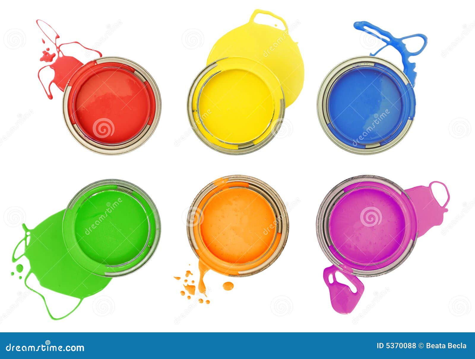 Malen Sie Dosen stockfoto. Bild von nachrichten, palette - 5370088