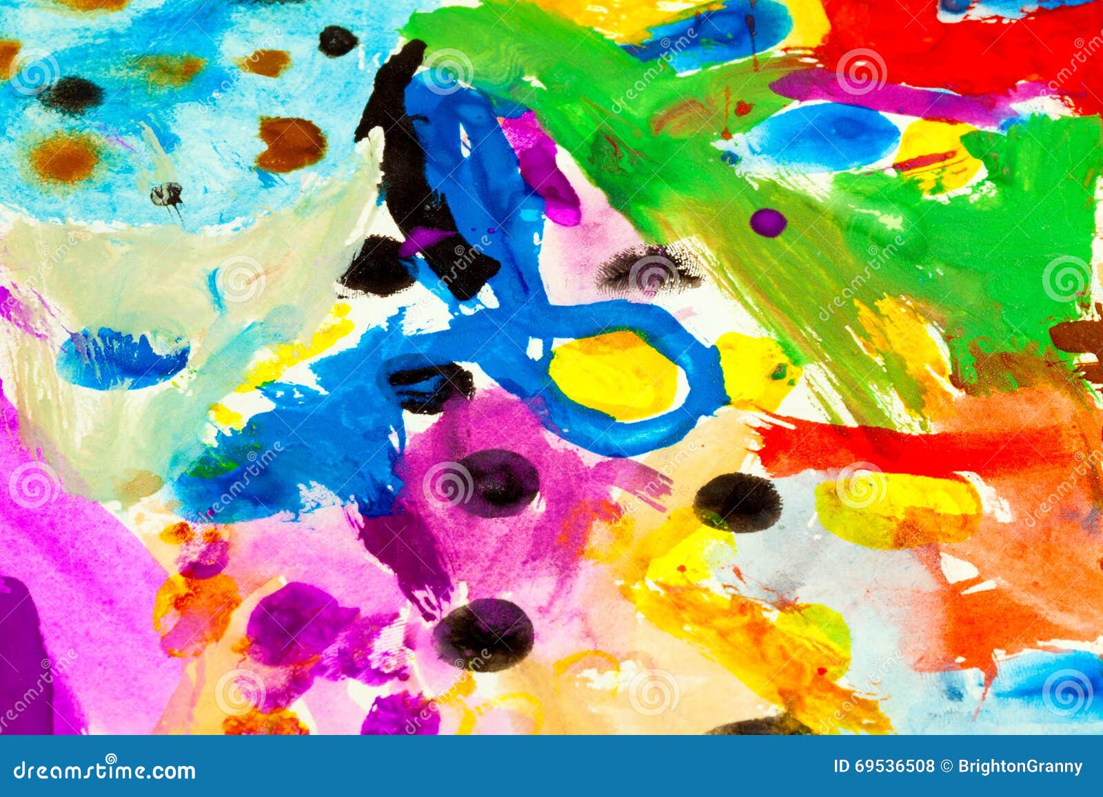 Malen Sie Flecke stockfoto. Bild von papier, fleck, kleks - 69536508