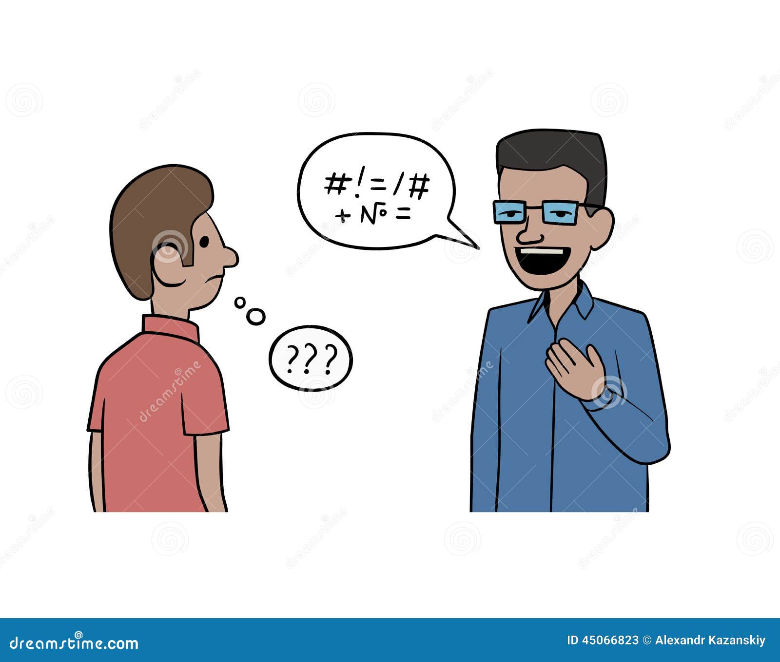 Malentendido Ilustración del Vector - Imagen: 45066823