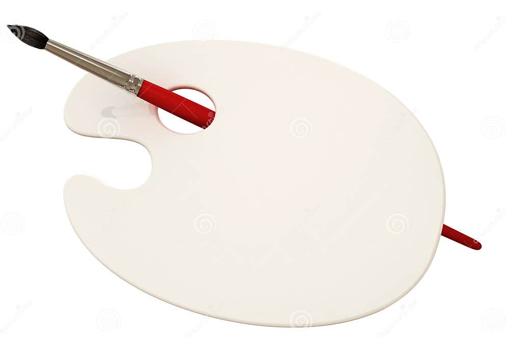 Maler-Palette stock abbildung. Illustration von exemplar - 4461468