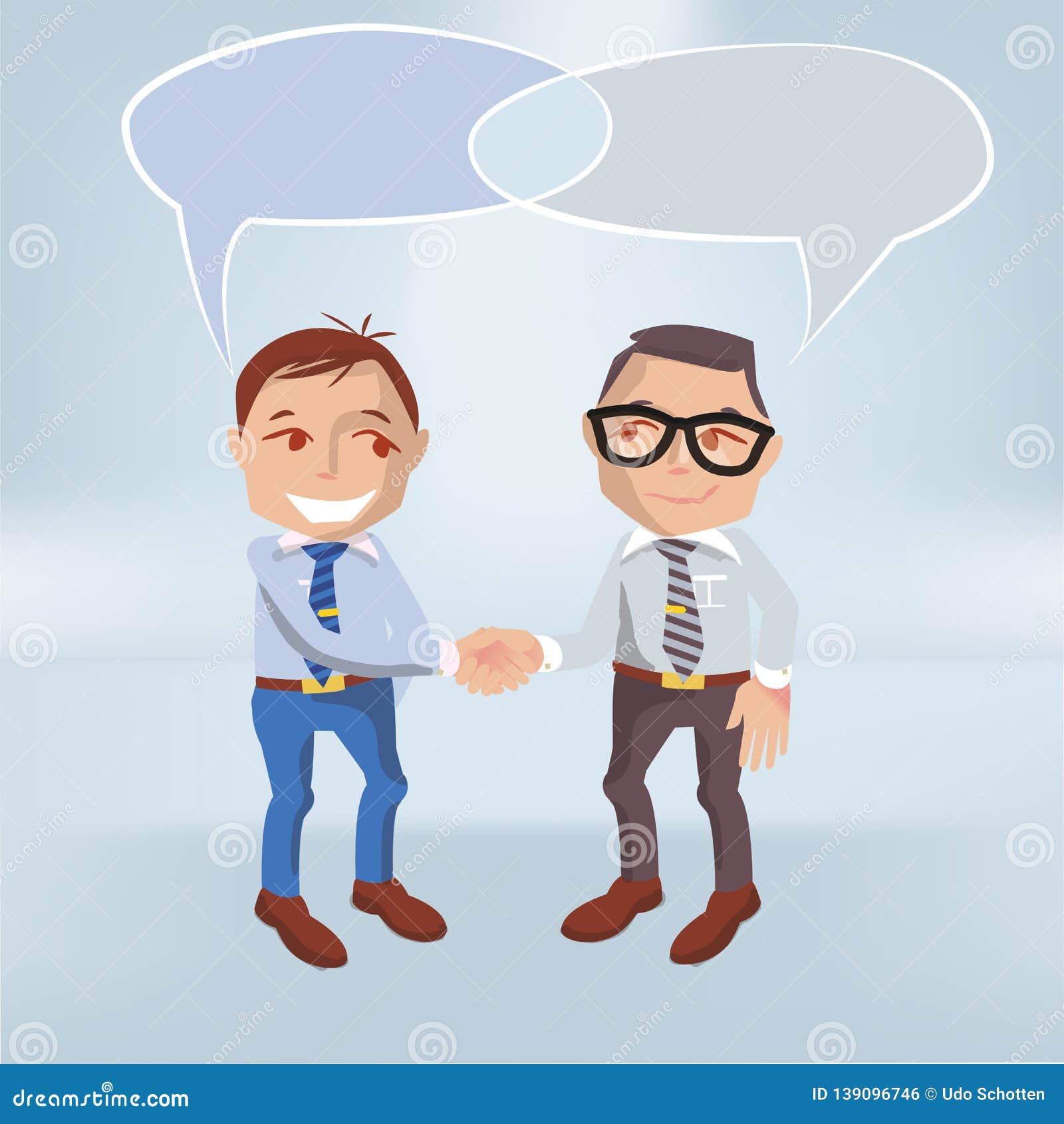 Males with Speech Bubbles and Intersection Stock Vector - Illustration ...