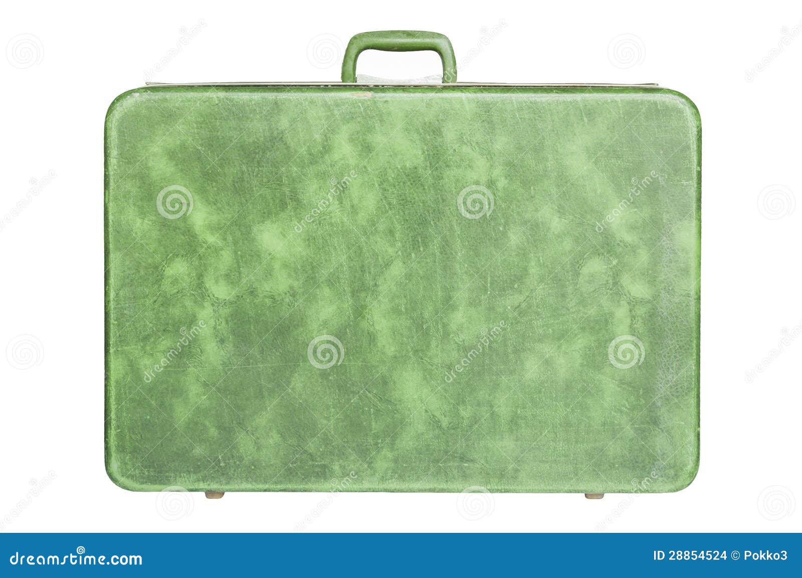Maleta verde del vintage foto de archivo. Imagen de vacaciones - 28854524