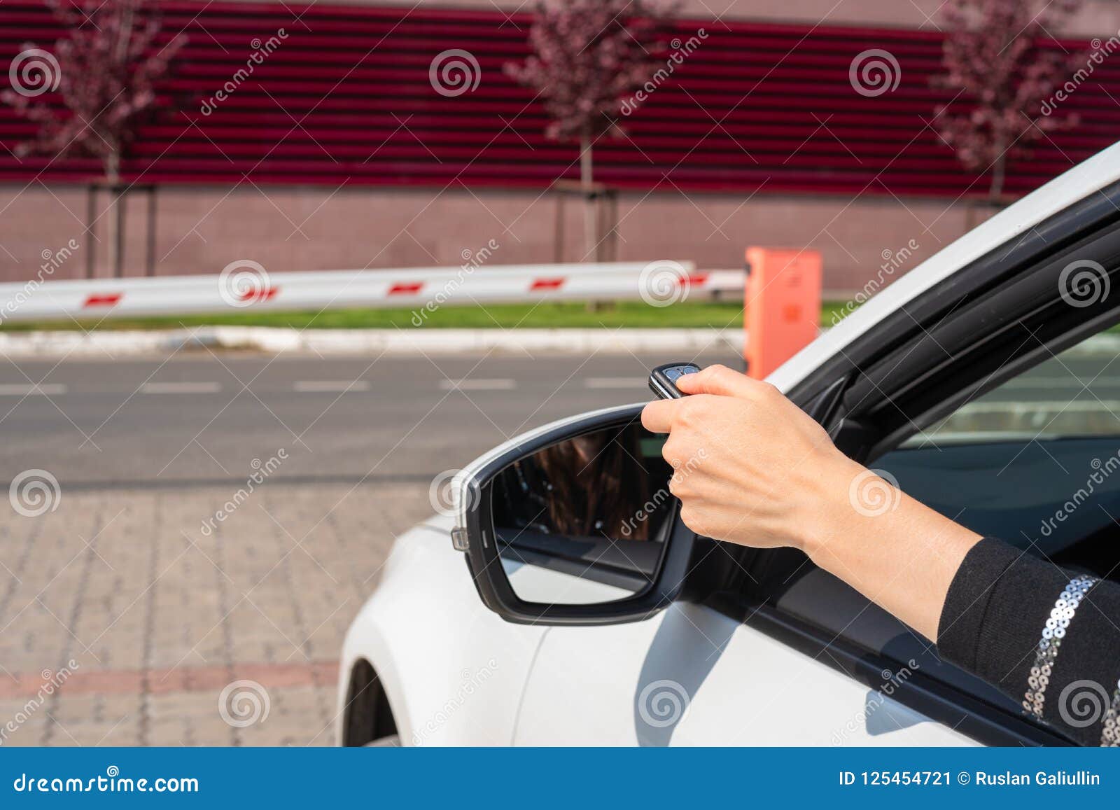 Malfunctions With The Automatic System Of A Barrier, The Female Hand ...