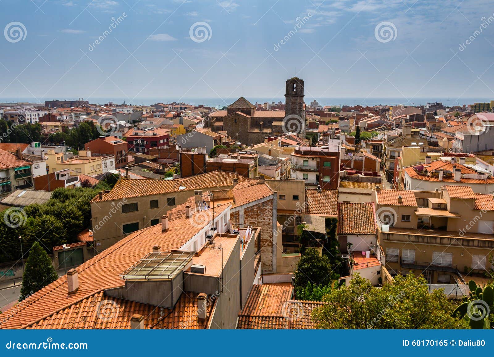 Malgrat de Mar Costa Brava stock image. Image of holiday - 60170165