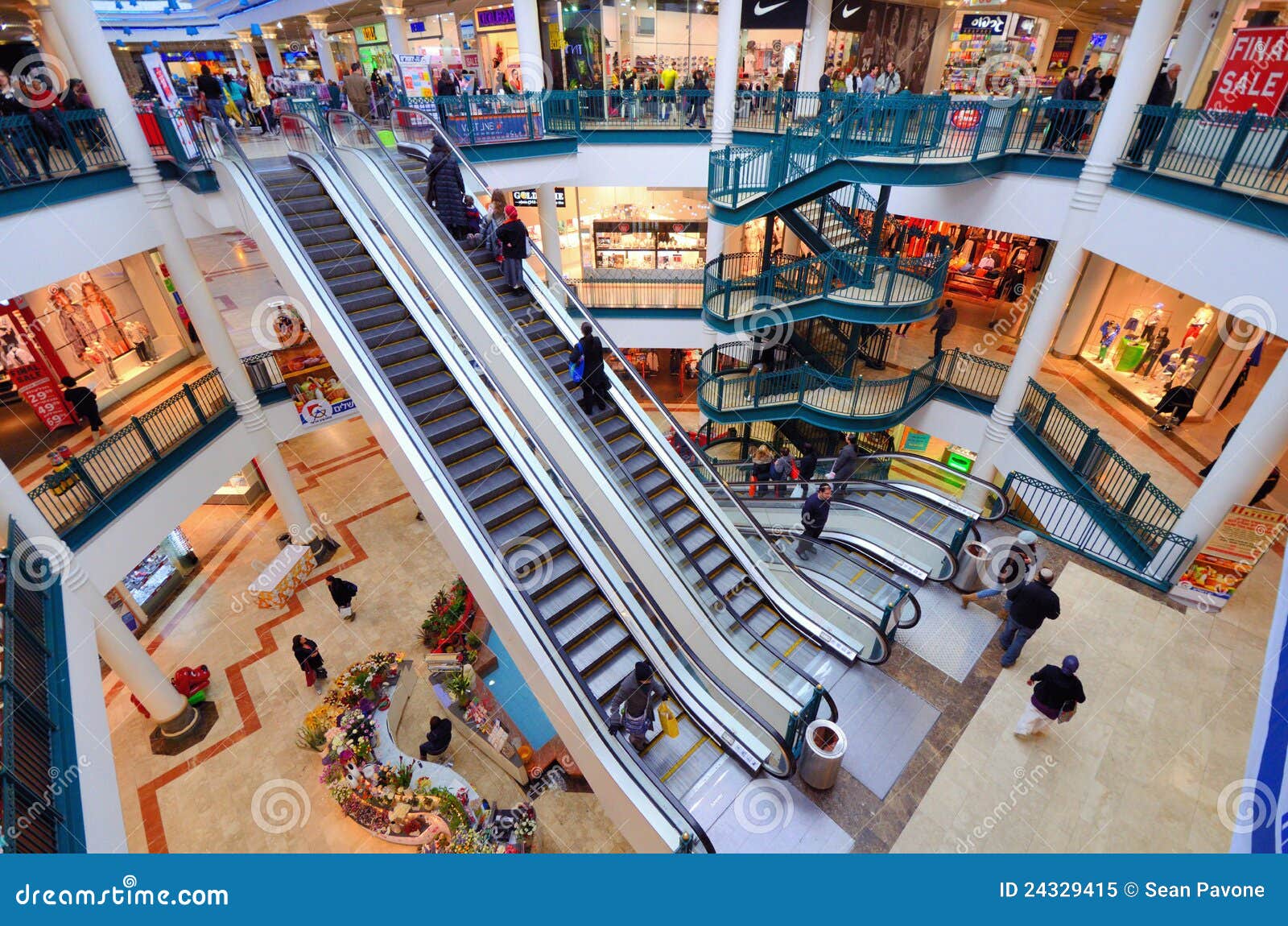 Malha Mall editorial image. Image of israelis, escalators - 24329415