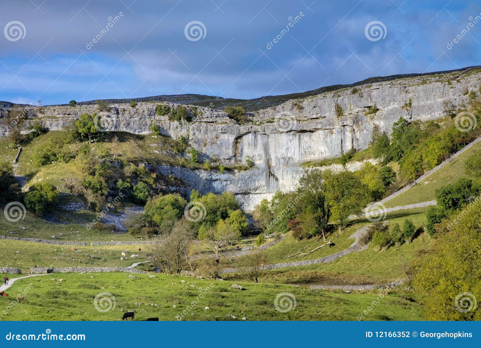 Malham Cove In Yorkshire Dales Royalty-Free Stock Photography ...