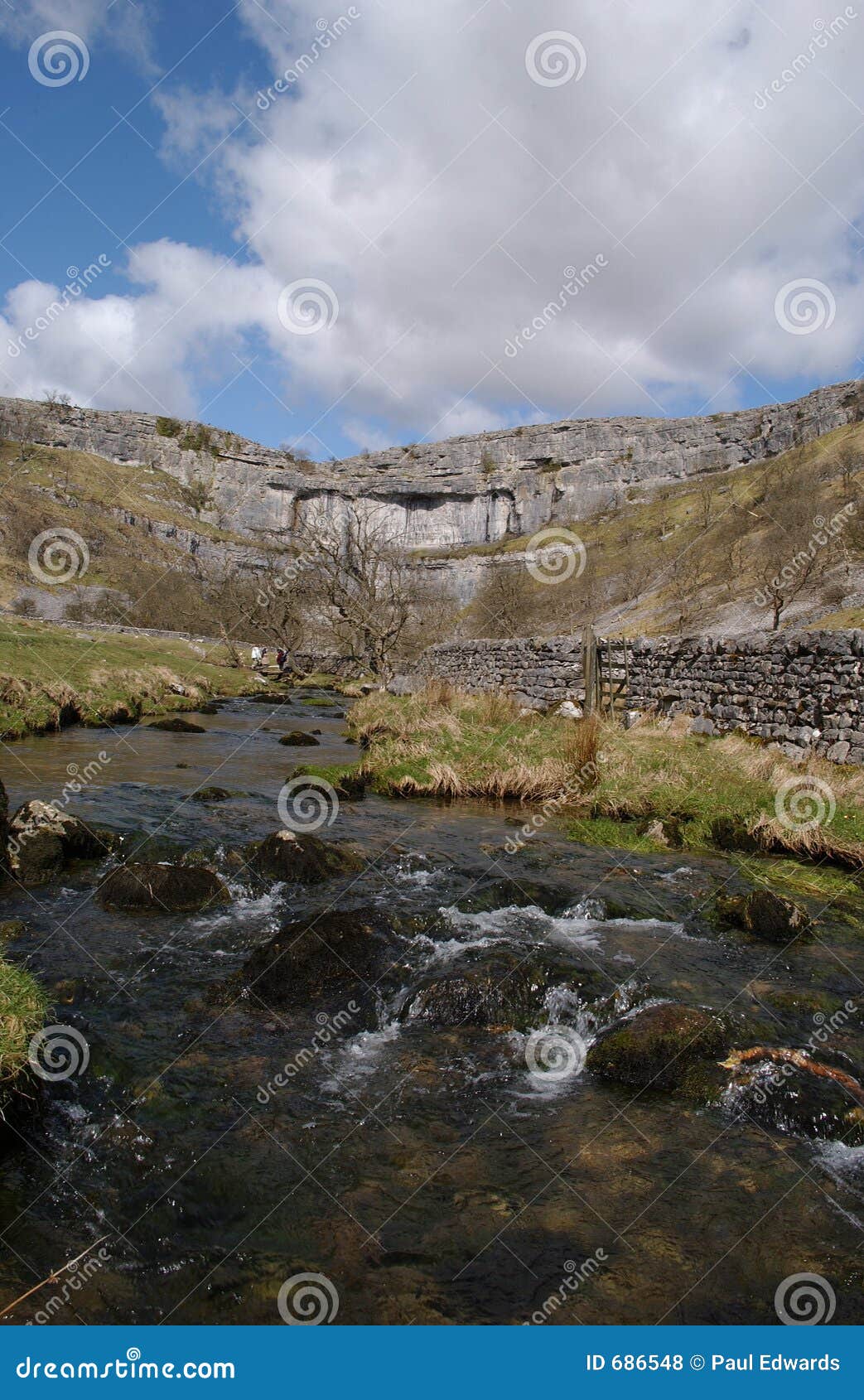 Malham Tarn stock photo. Image of water, stone, tarn, grass - 686548