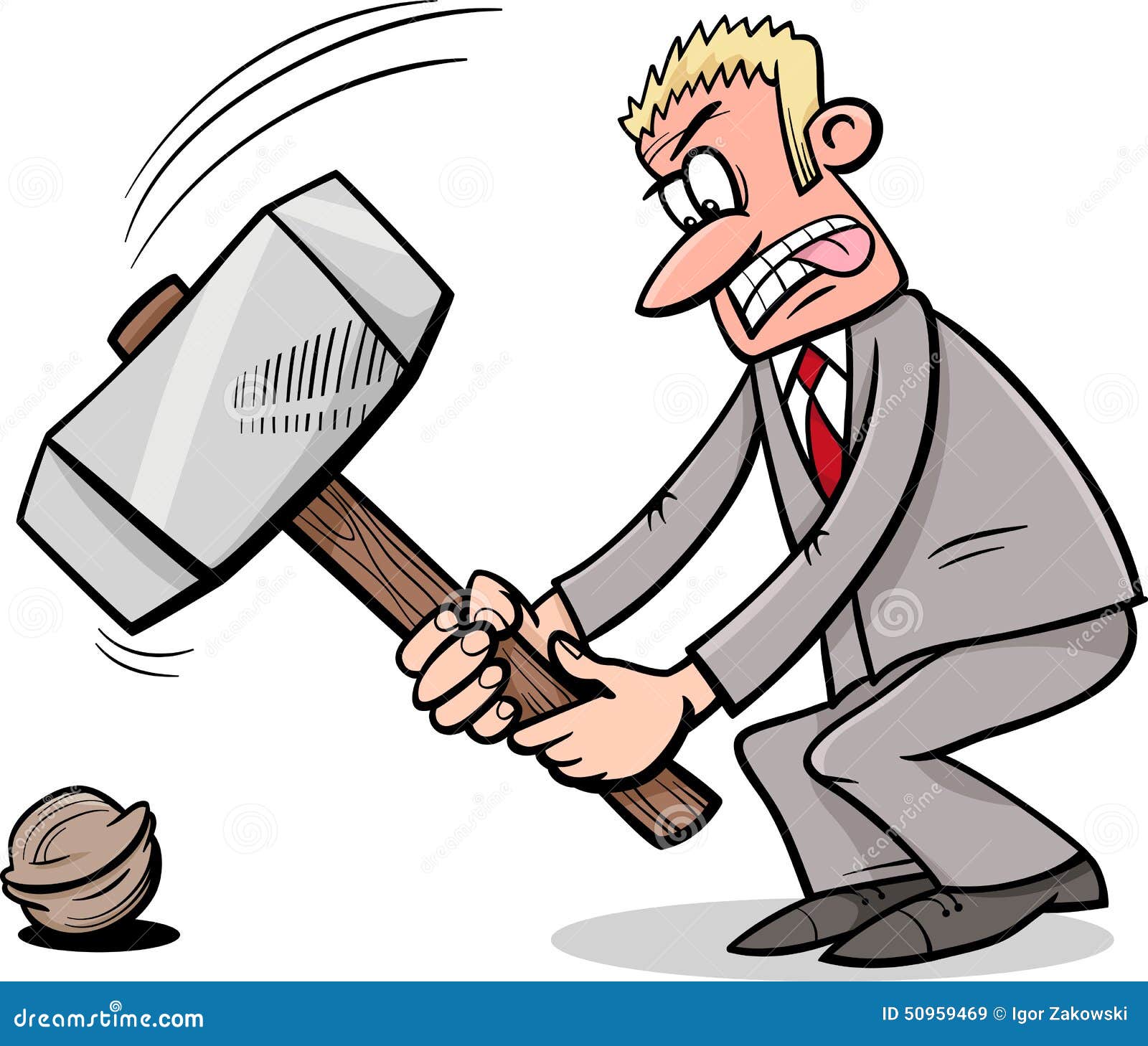 Malho Para Rachar Uma Porca Ilustração do Vetor - Ilustração de ...