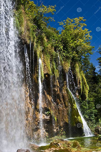 Mali Prstavac waterfall stock image. Image of lakes, unesco - 23917859