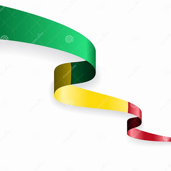 Malian Flag Wavy Abstract Background. Vector Illustration. Stock Vector ...