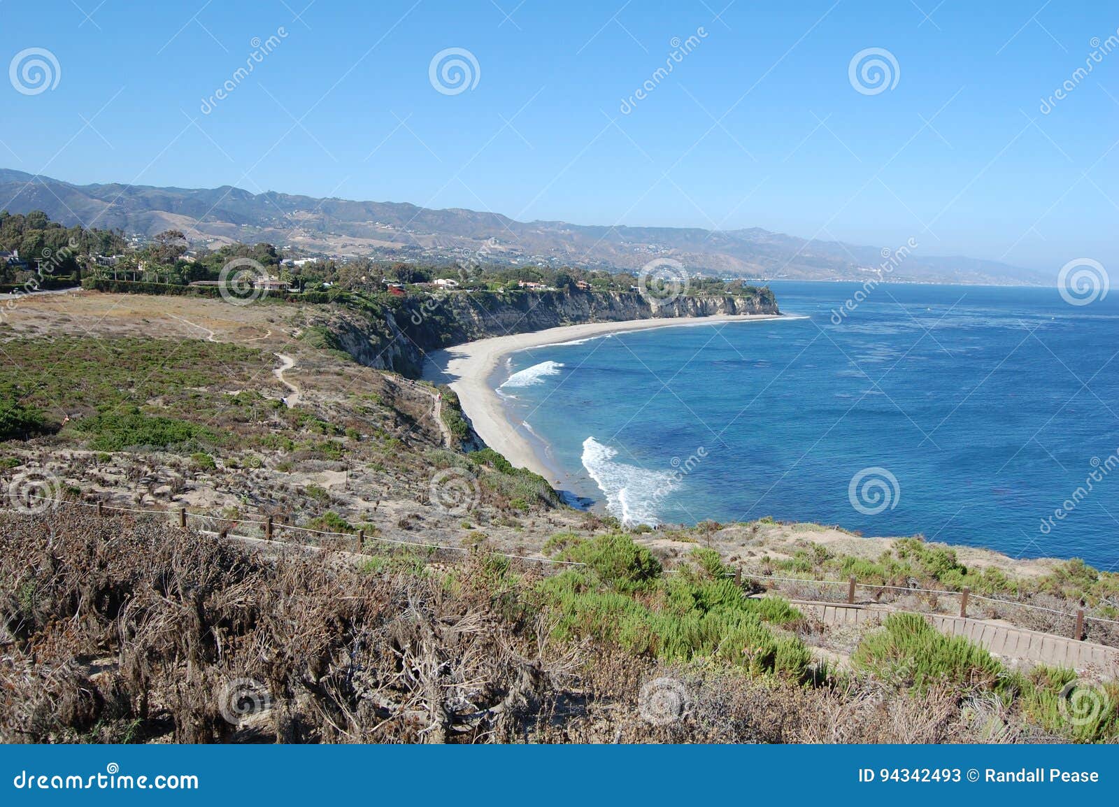 Malibu coastline stock image. Image of beaches, ocean - 94342493