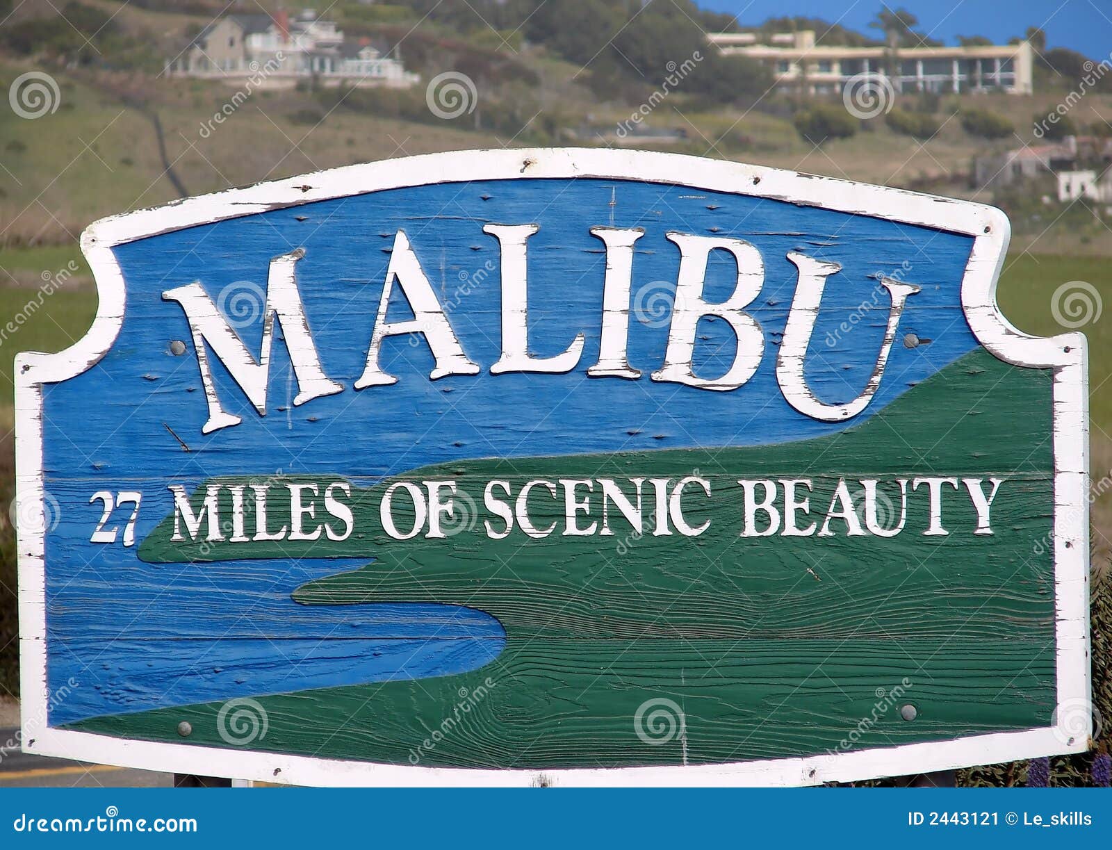 Malibu Sign stock image. Image of welcome, malibu, coast - 2443121