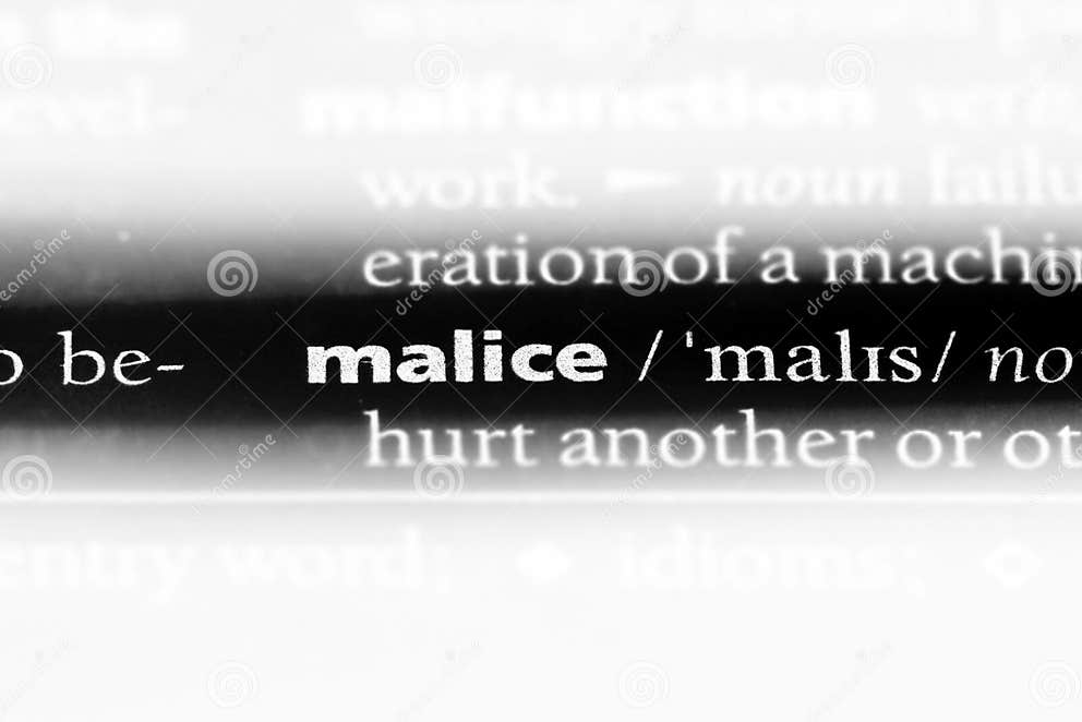 Malice stock image. Image of macro, concept, writing - 126539303