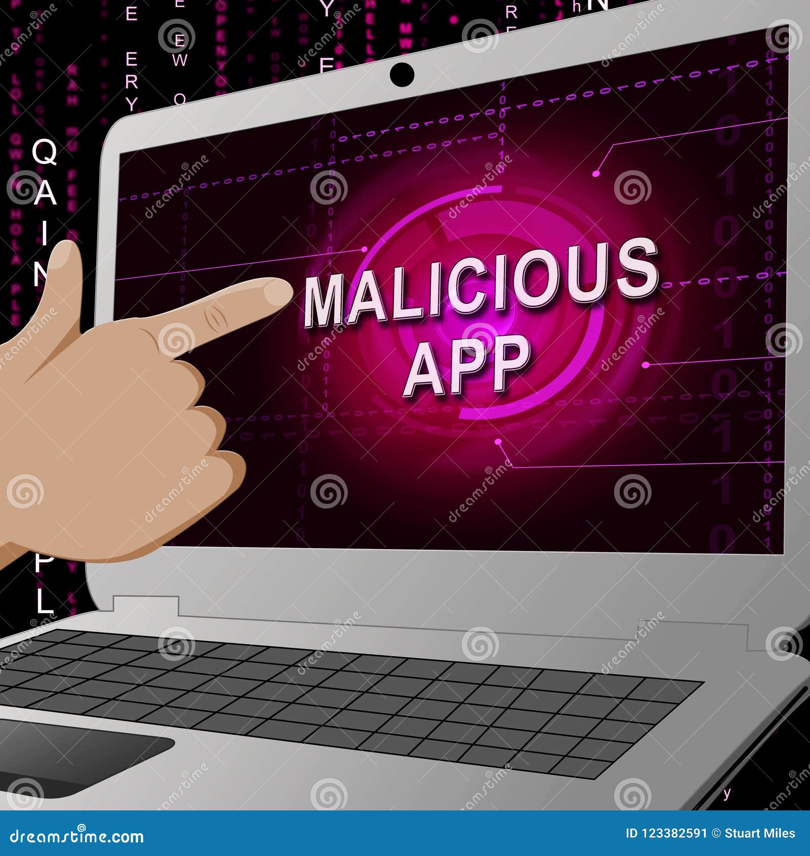 Malicious App Spyware Threat Warning 3d Illustration Stock Illustration ... Malicious App Spyware Threat Warning 3d Illustration Stock Illustration ...