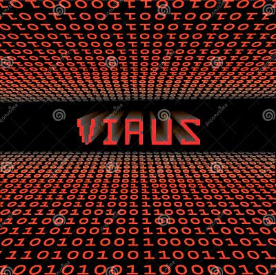 Malicious binary code stock vector. Illustration of digitally - 20770968