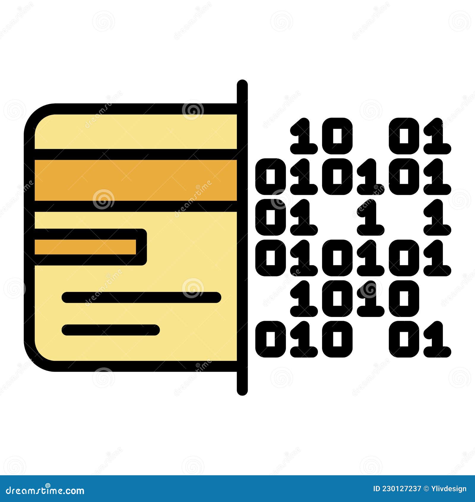 Malicious Code on Hard Drive Icon Color Outline Vector Stock Vector ...