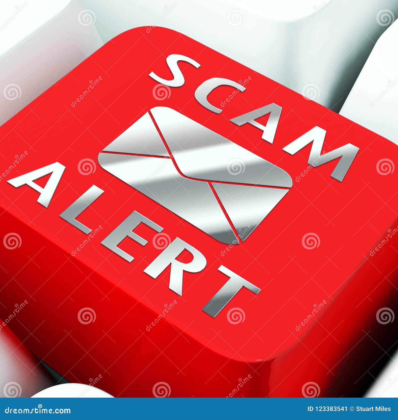 Malicious Emails Spam Malware Alert 3d Rendering Stock Illustration ...