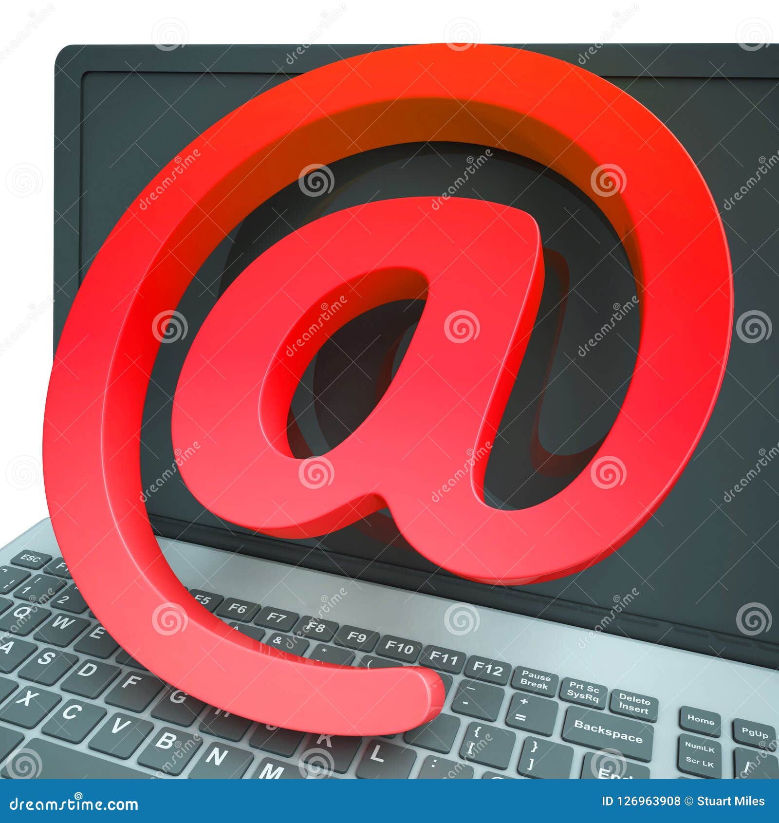 Malicious Emails Spam Malware Alert 3d Rendering Stock Illustration ...
