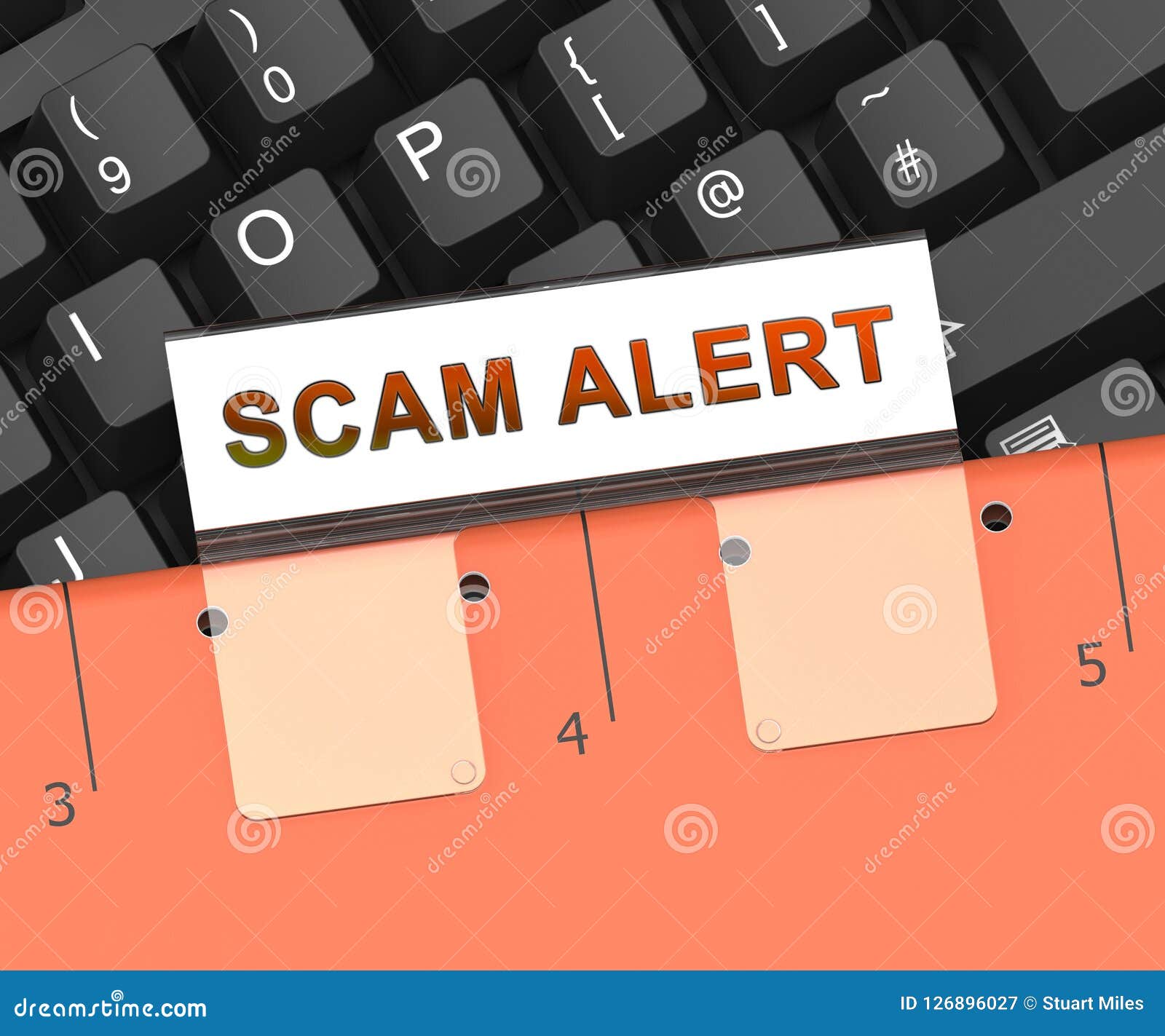 Malicious Emails Spam Malware Alert 3d Rendering Stock Illustration ...