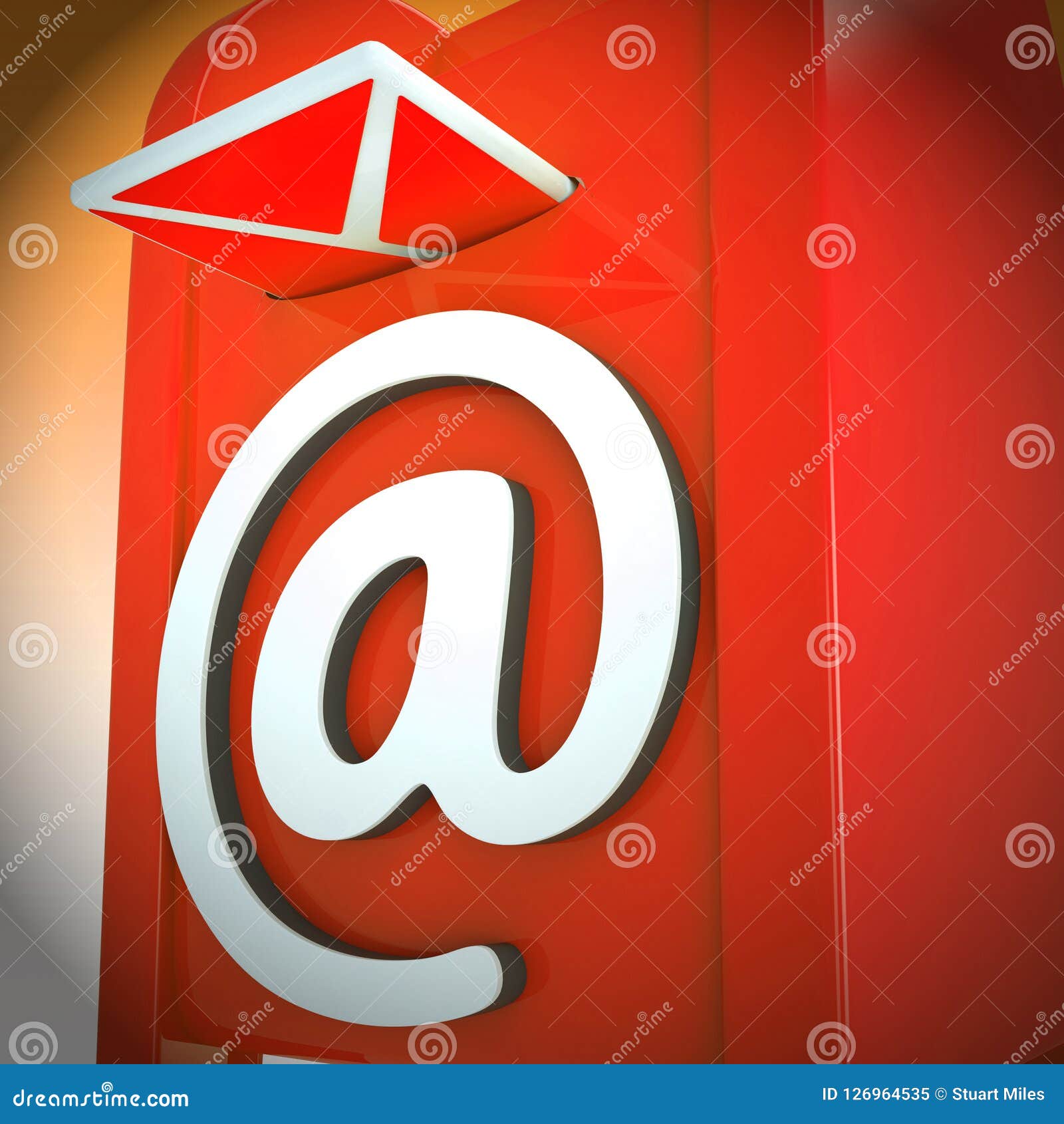 Malicious Emails Spam Malware Alert 3d Rendering Stock Illustration ...