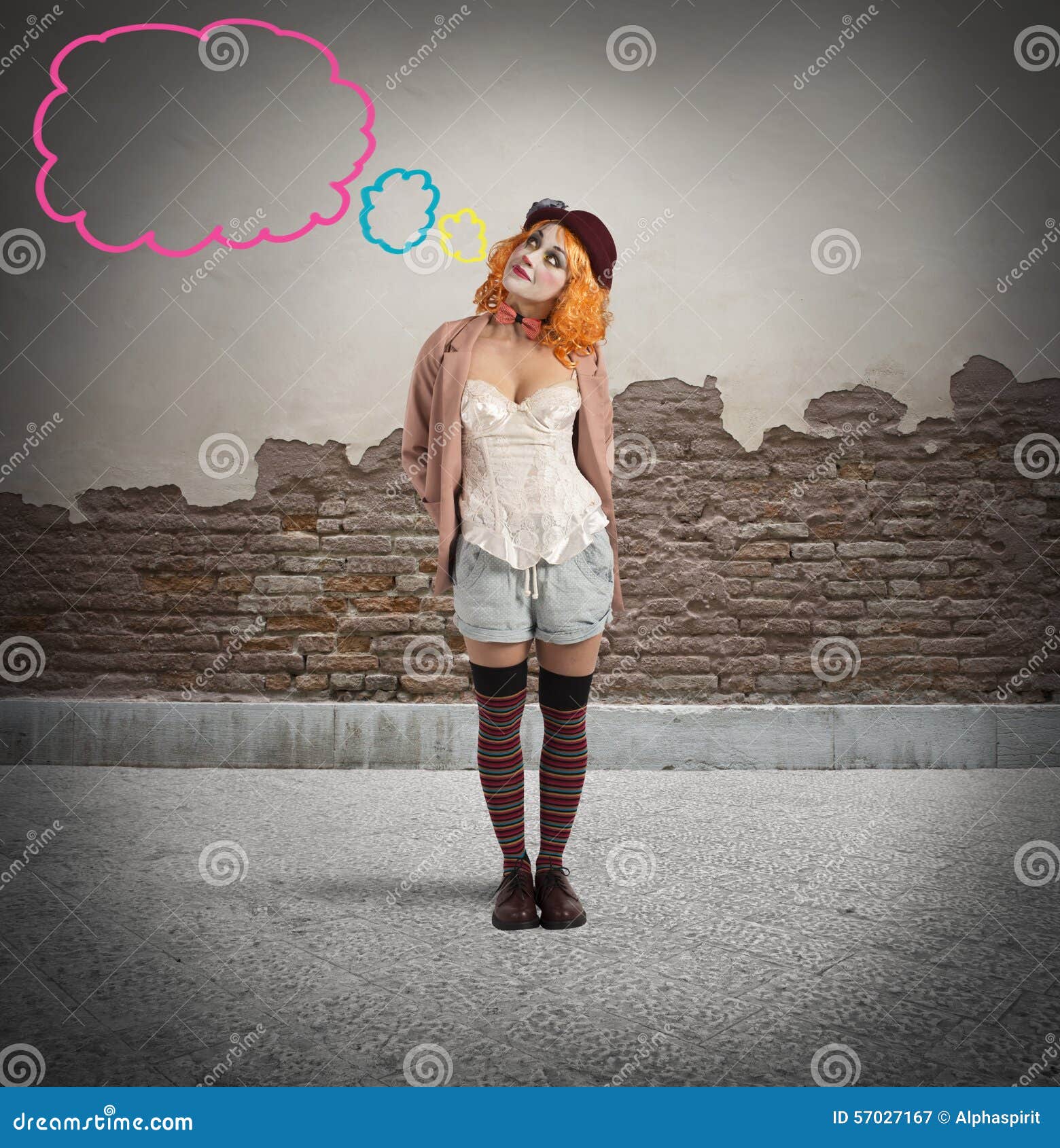 Malicious Ironic Expression Clown Stock Image - Image of intuition ...