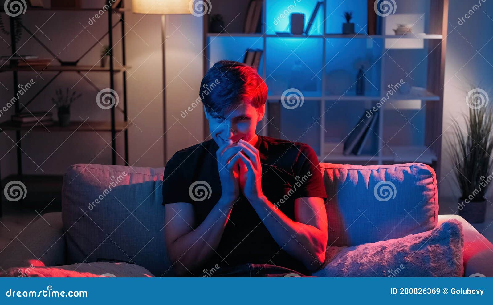 Malicious Plan Sarcastic Man Face Expression Stock Image - Image of ...