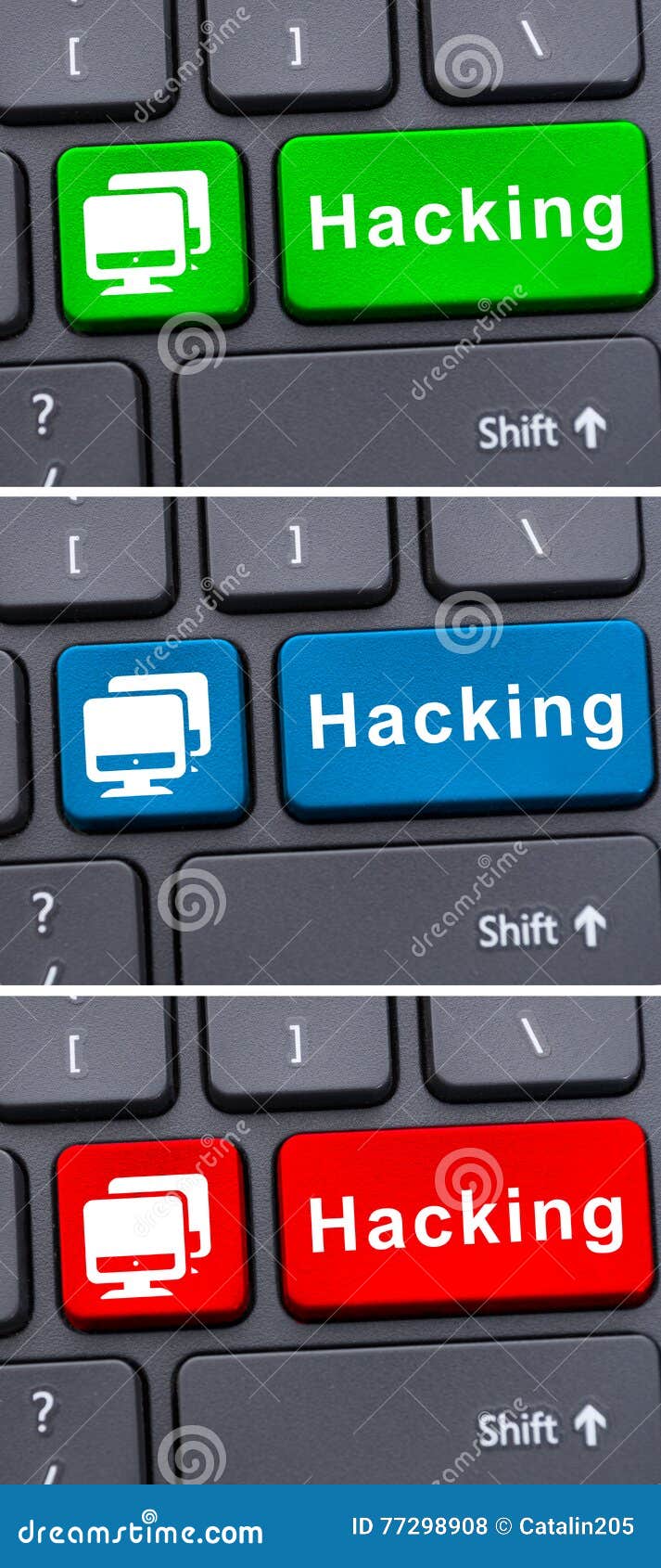Malicious Protection with Hacking Button Stock Photo - Image of hacking ...