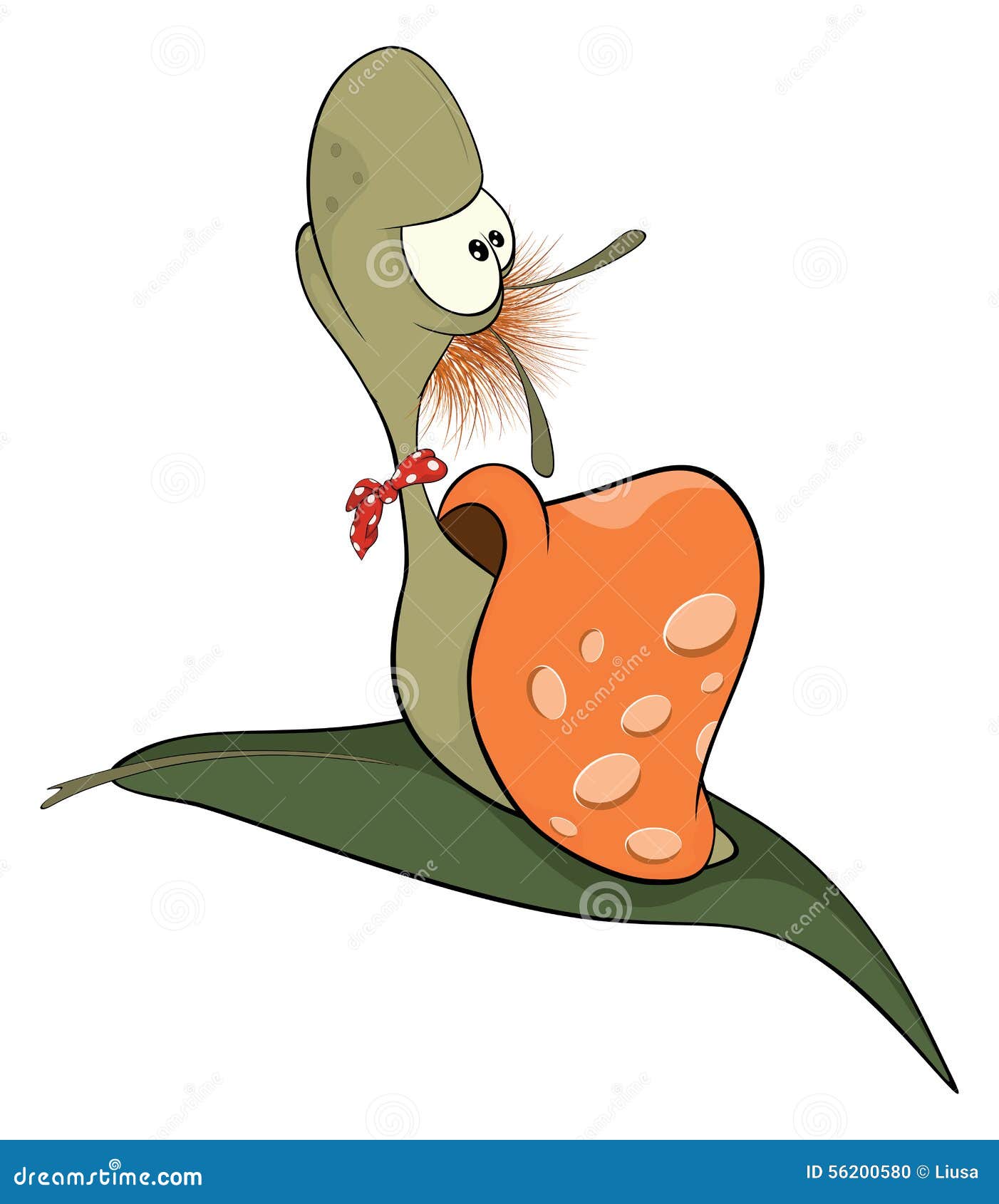 Malicious Snail. the Monster. Cartoon Stock Vector - Illustration of ...