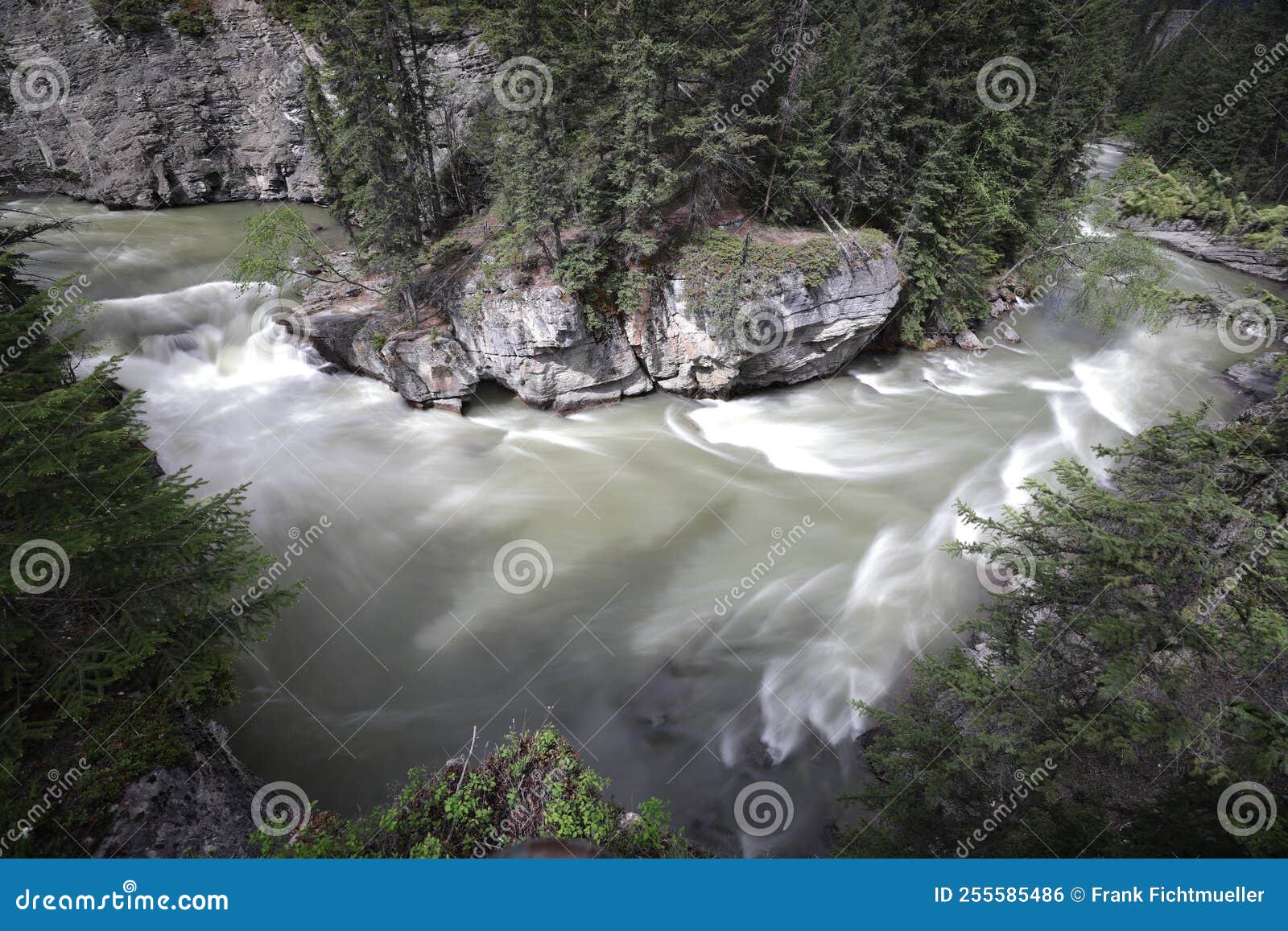 Maligne Canyon Jasper National Park Alberta Canada in Summer Stock ...