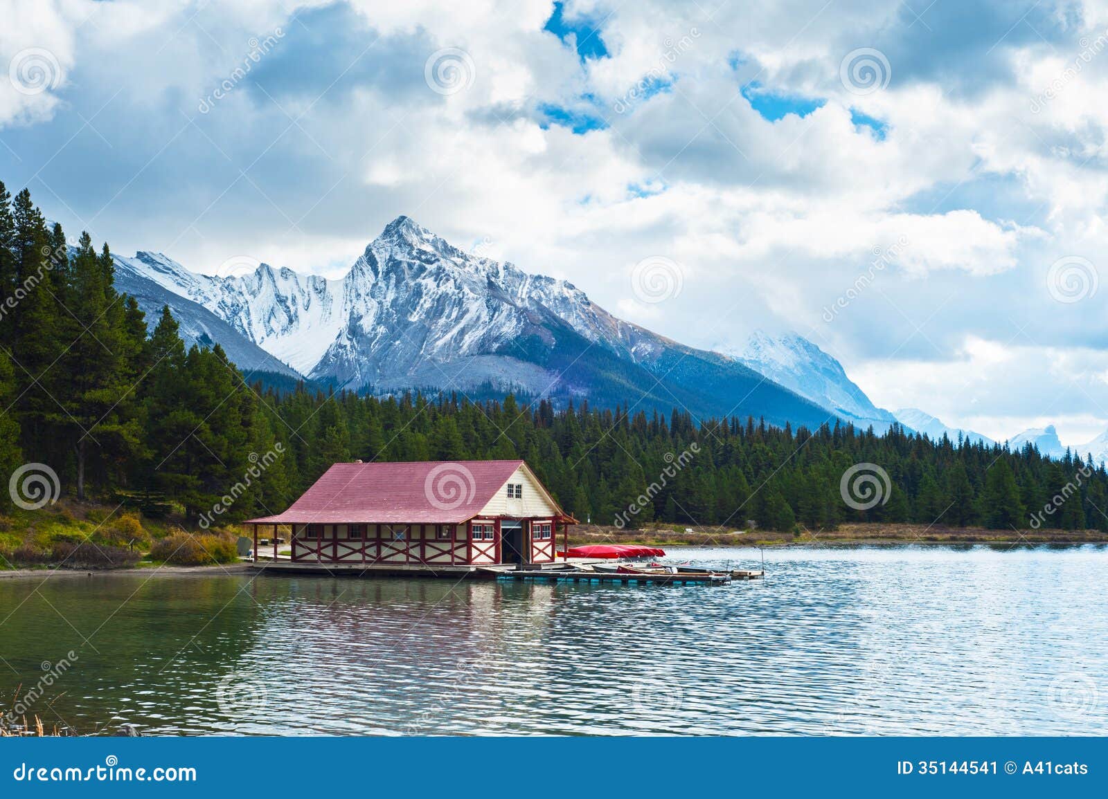 Lake In Jasper Royalty-Free Stock Image | CartoonDealer.com #58422856