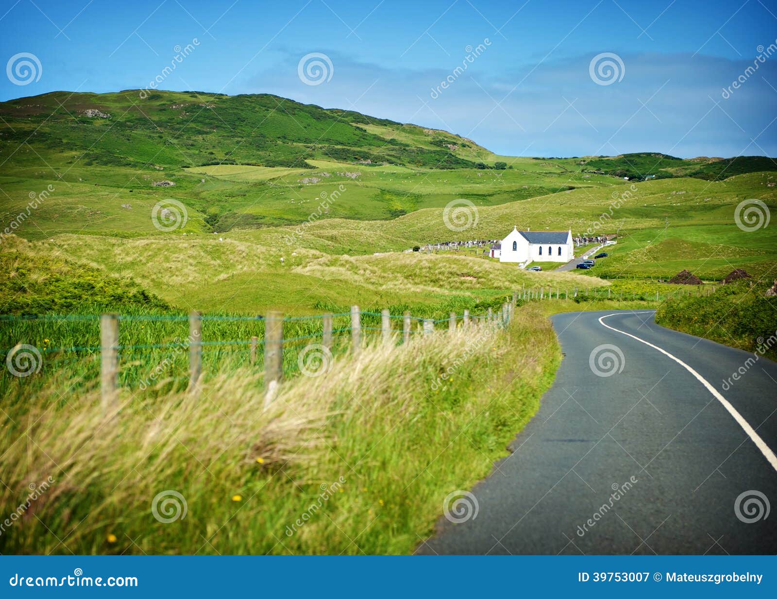 Malin church stock image. Image of patrick, irish, cliffs - 39753007
