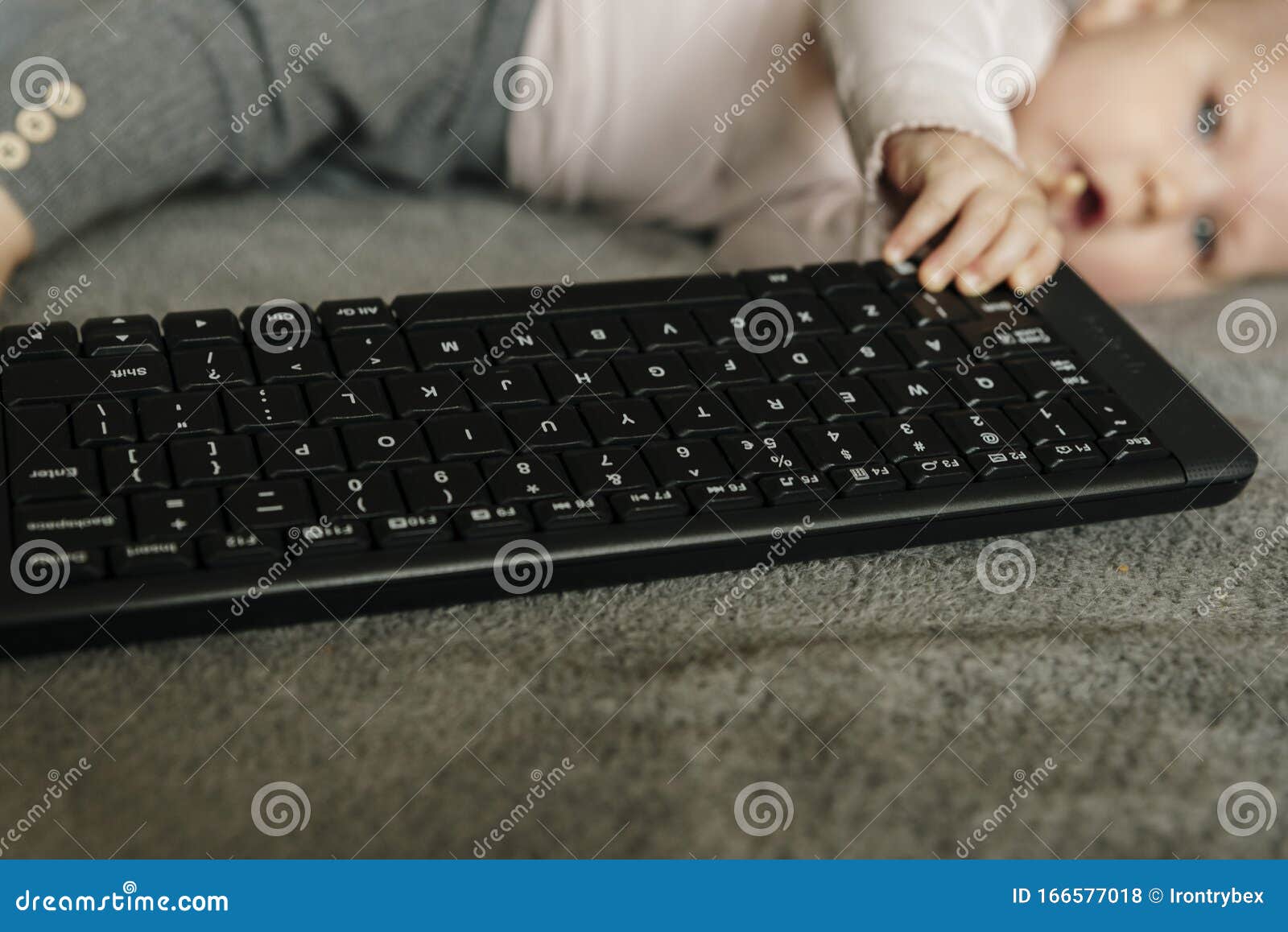 Mall Child Grabs a Mouse and Keyboard, Internet Addiction from an Early ...