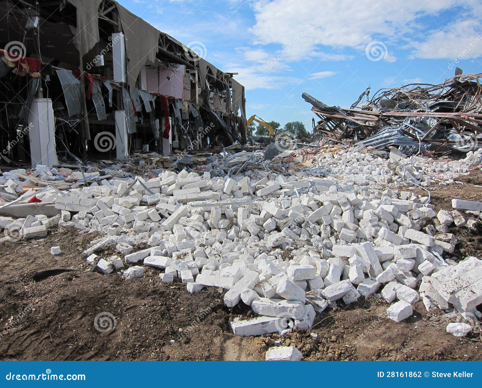 Mall demolition stock photo. Image of plow, recycle, danger - 28161862