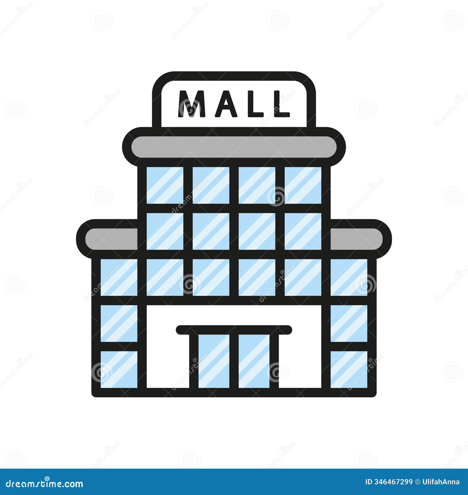 Mall Icon Vector Design Templates Simple and Modern Stock Illustration ...
