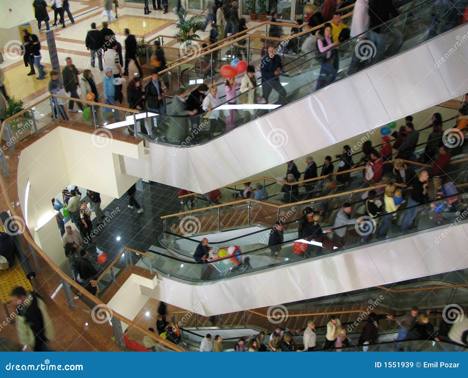 Mall interior stock image. Image of shopping, stores, shopper - 1551939