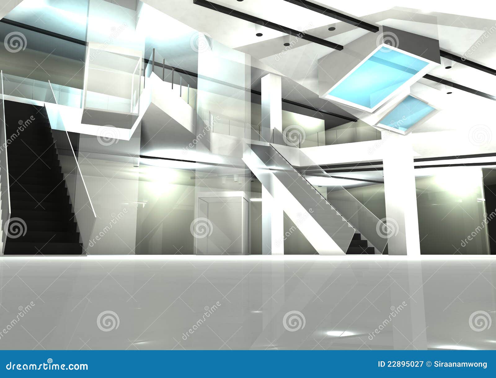 Mall Interior. Fashion Boutique Shopping Mall Center With Fashionable ...