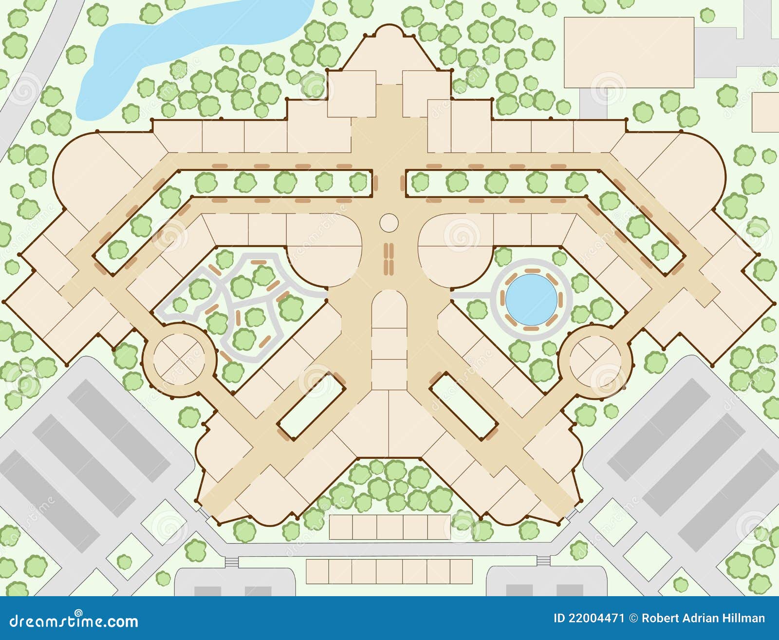 Mall Map Cartoon Vector | CartoonDealer.com #22004471